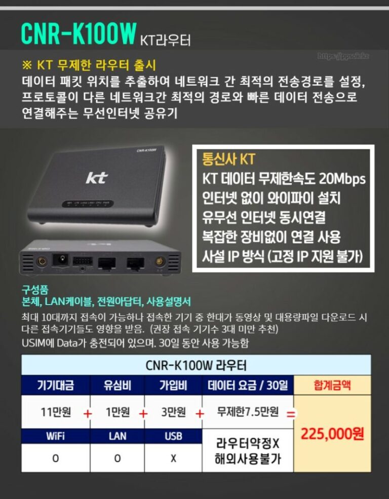 KT LTE 라우터 & 무제한 데이터 요금제 실사용 후기 | ppsok